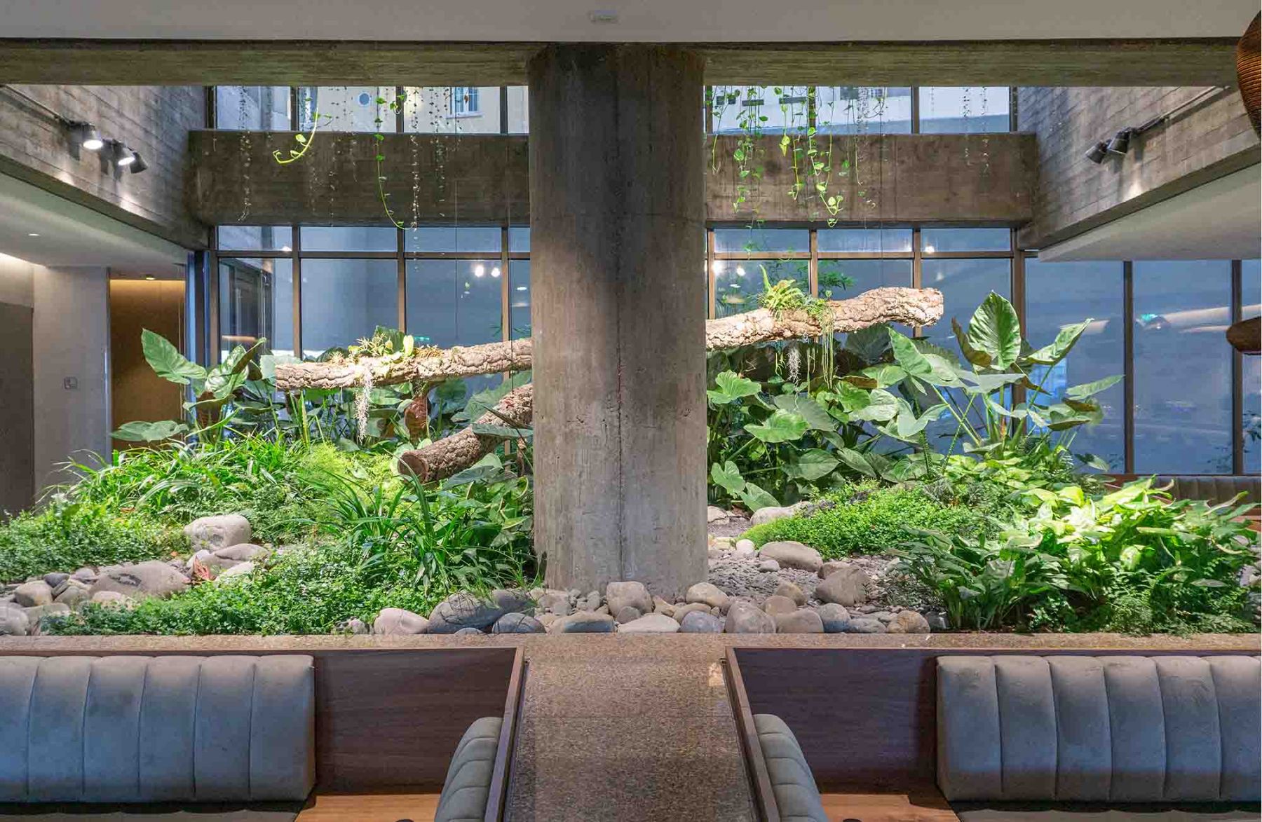 Holiday Inn Continental - Riverbed garden :: Vertical Garden Design